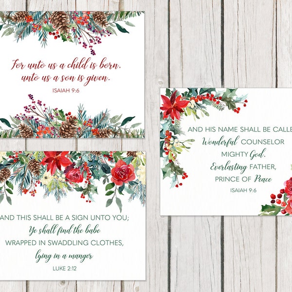 Religious Christmas Cards - Etsy