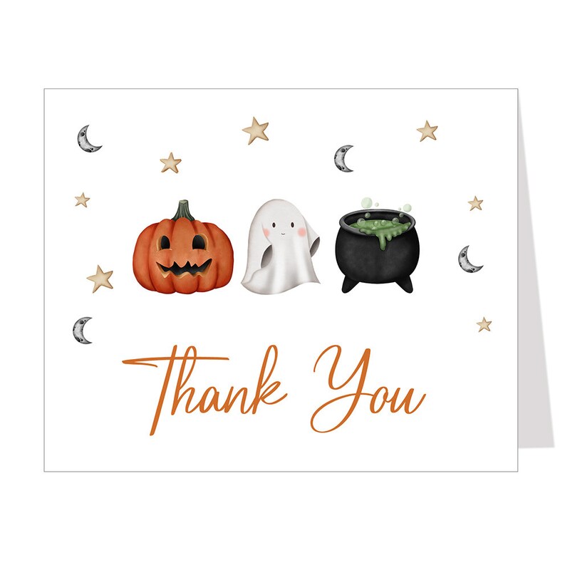 Halloween Thank You Cards - Etsy