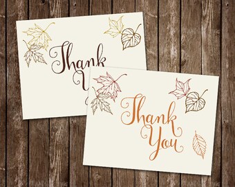 Fall Thank You Notes | Etsy