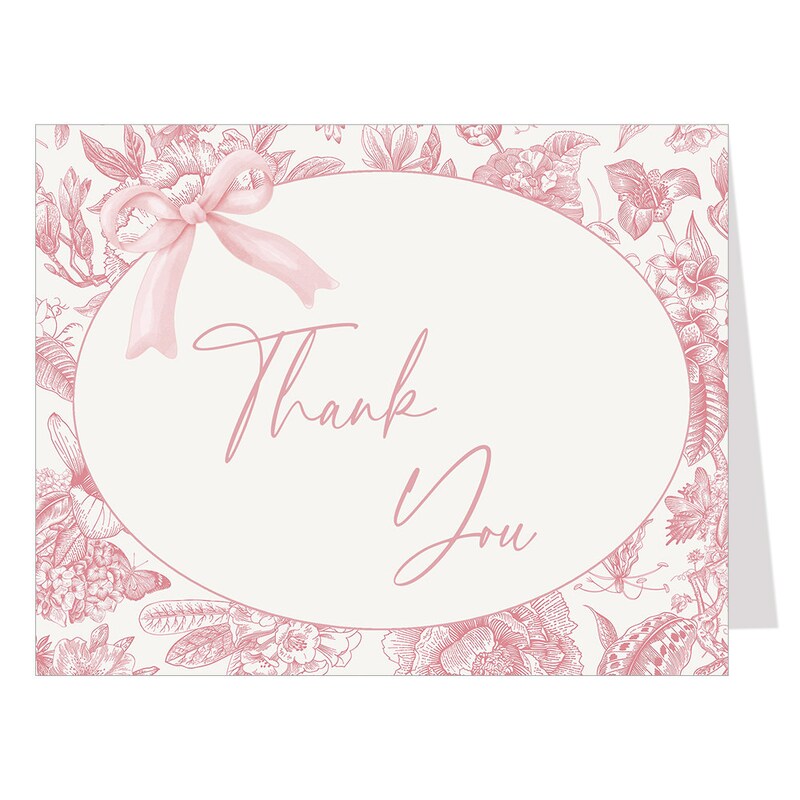 Fancy Thank You Card - Etsy