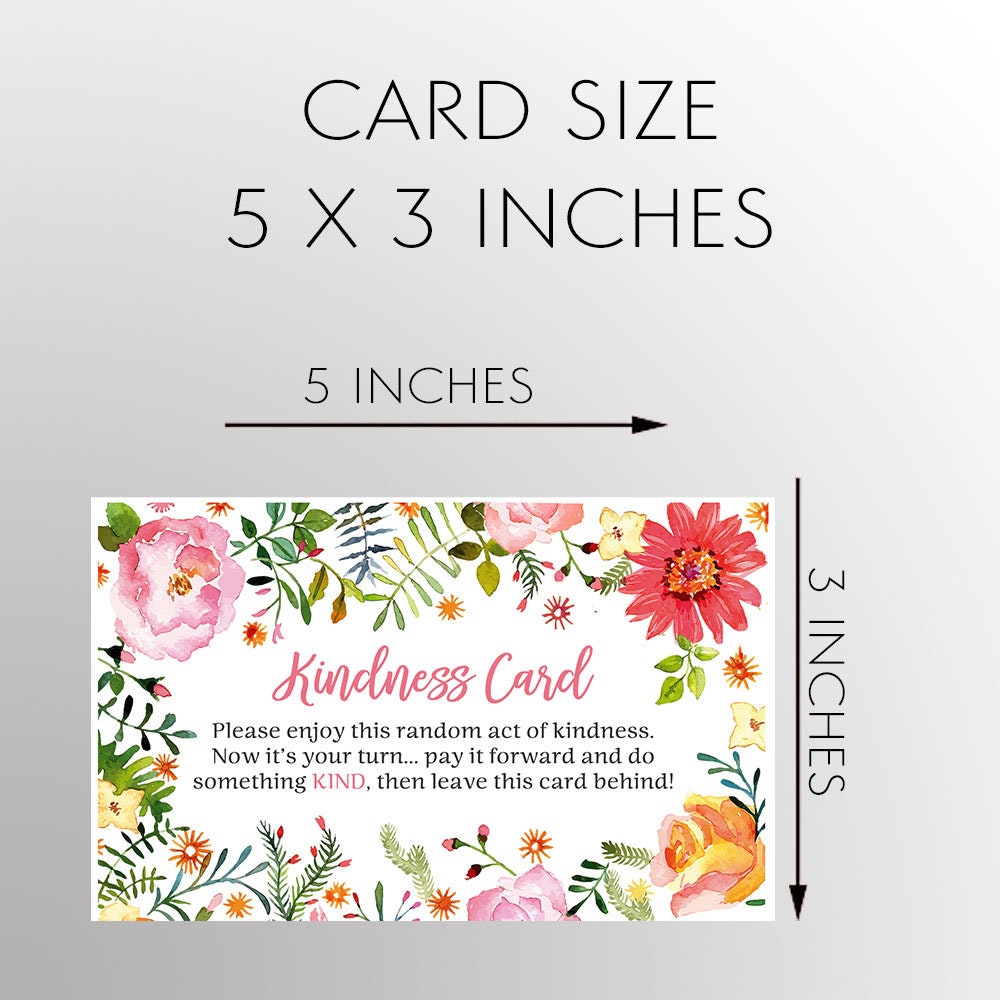 Kindness Cards Compliment Cards Random Acts Pay It Forward | Etsy