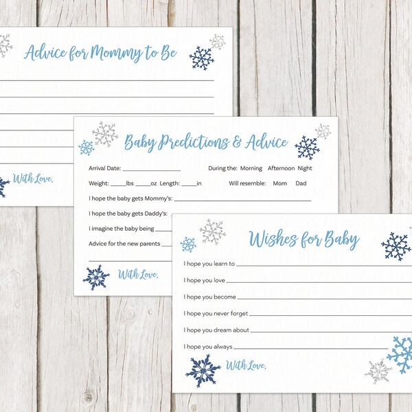 Boy Advice Cards - Etsy