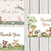 Woodland Animals, Thank You Cards, Baby Shower, Forest, Bear, Fox ...