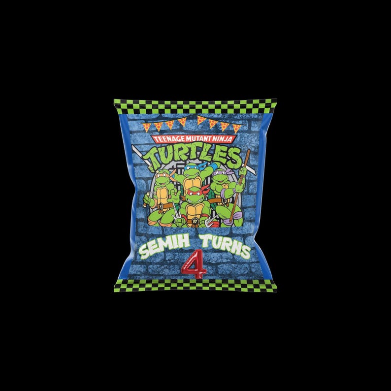 Ninja Turtles Chip Bag - Etsy