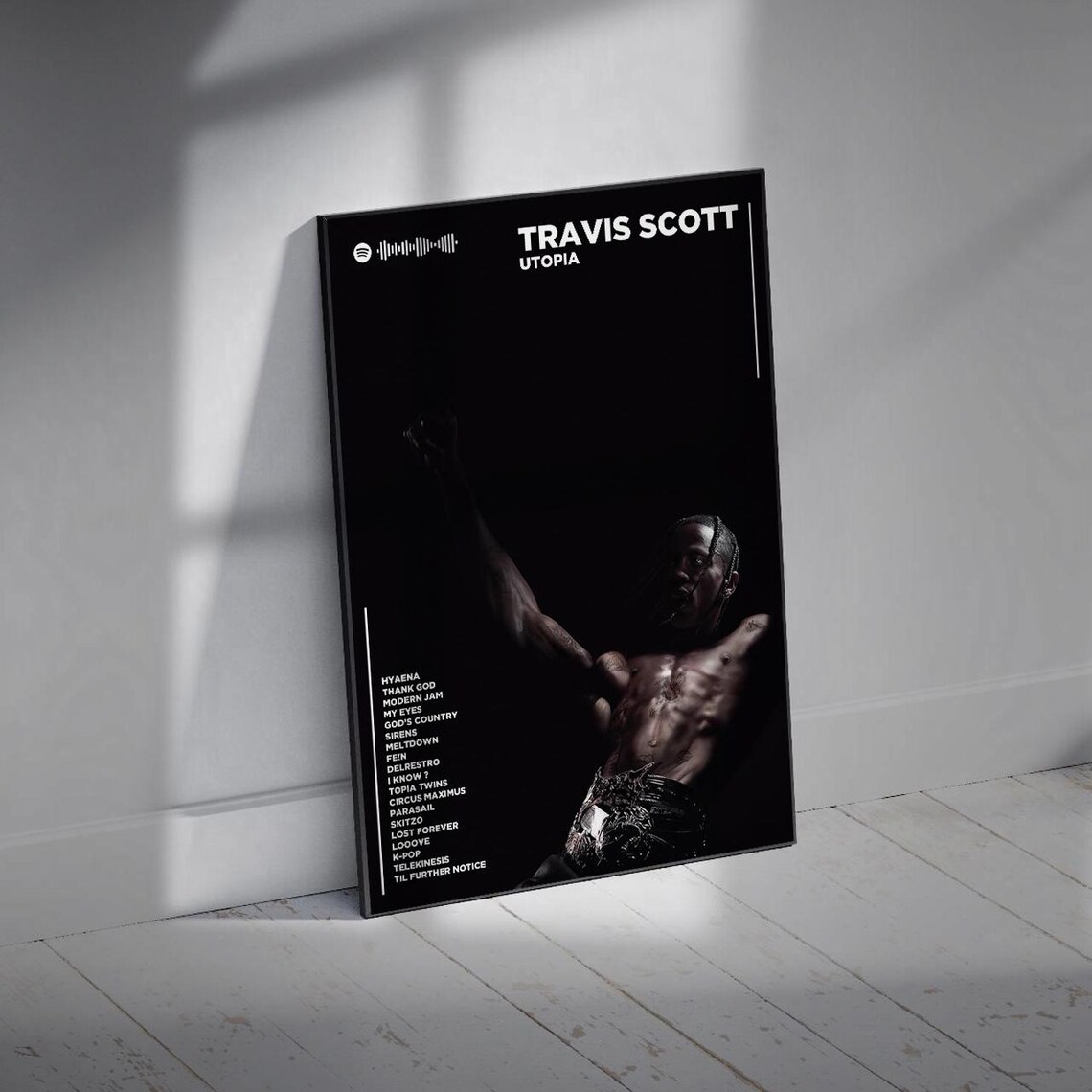 Travis Scott UTOPIA Album Cover Poster, Wall Art, Print, Room Decor ...