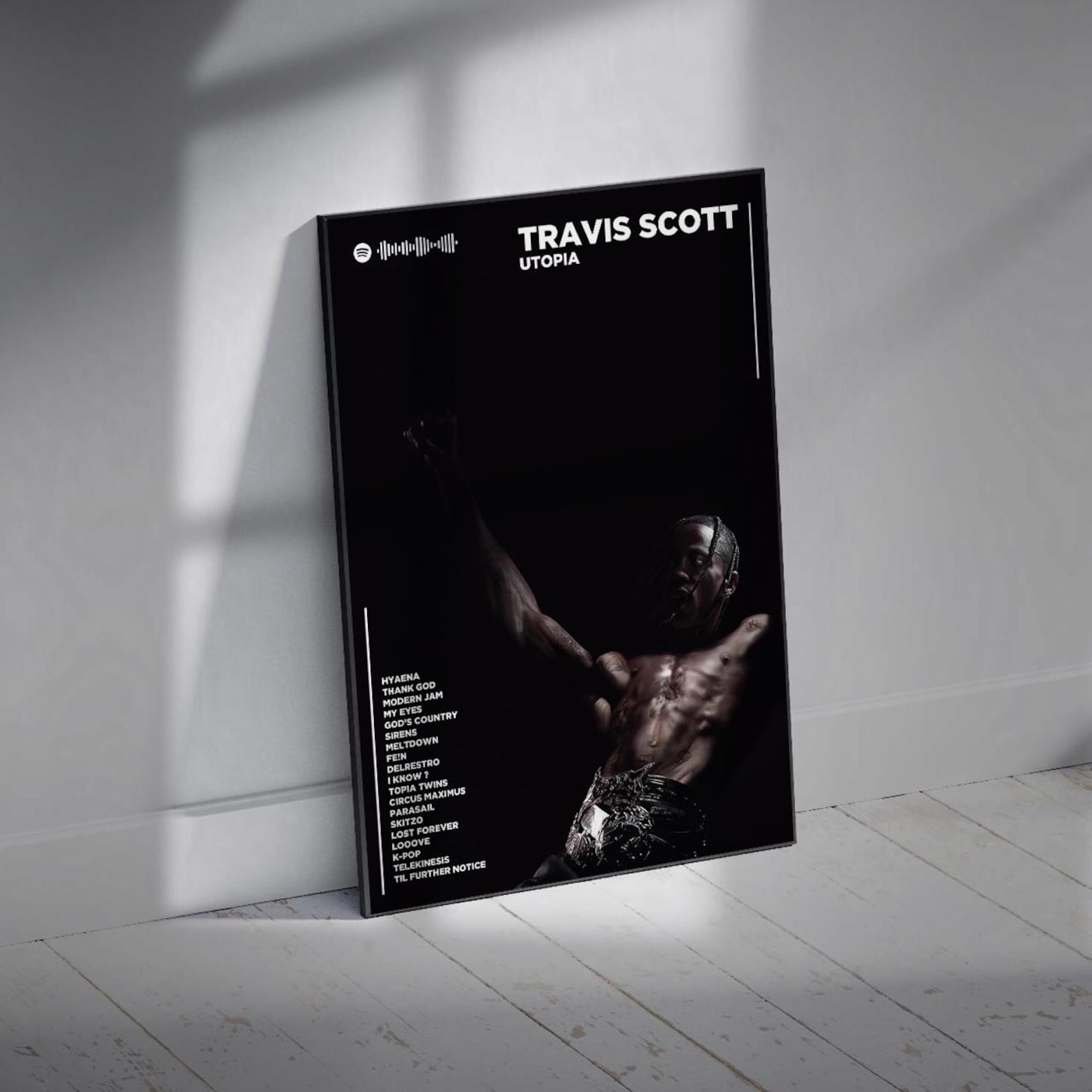 Travis Scott UTOPIA Album Cover Poster, Wall Art, Print, Room Decor ...