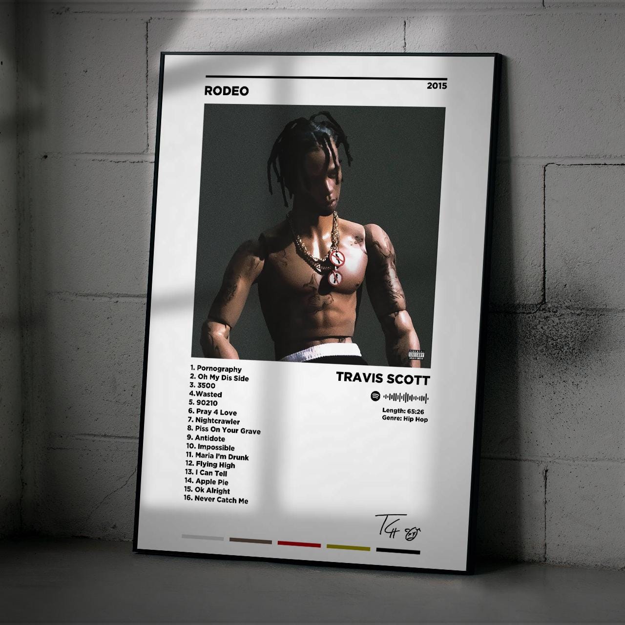 Travis Scott Rodeo Album Cover Poster, Room Decor, Wall Art, Music ...