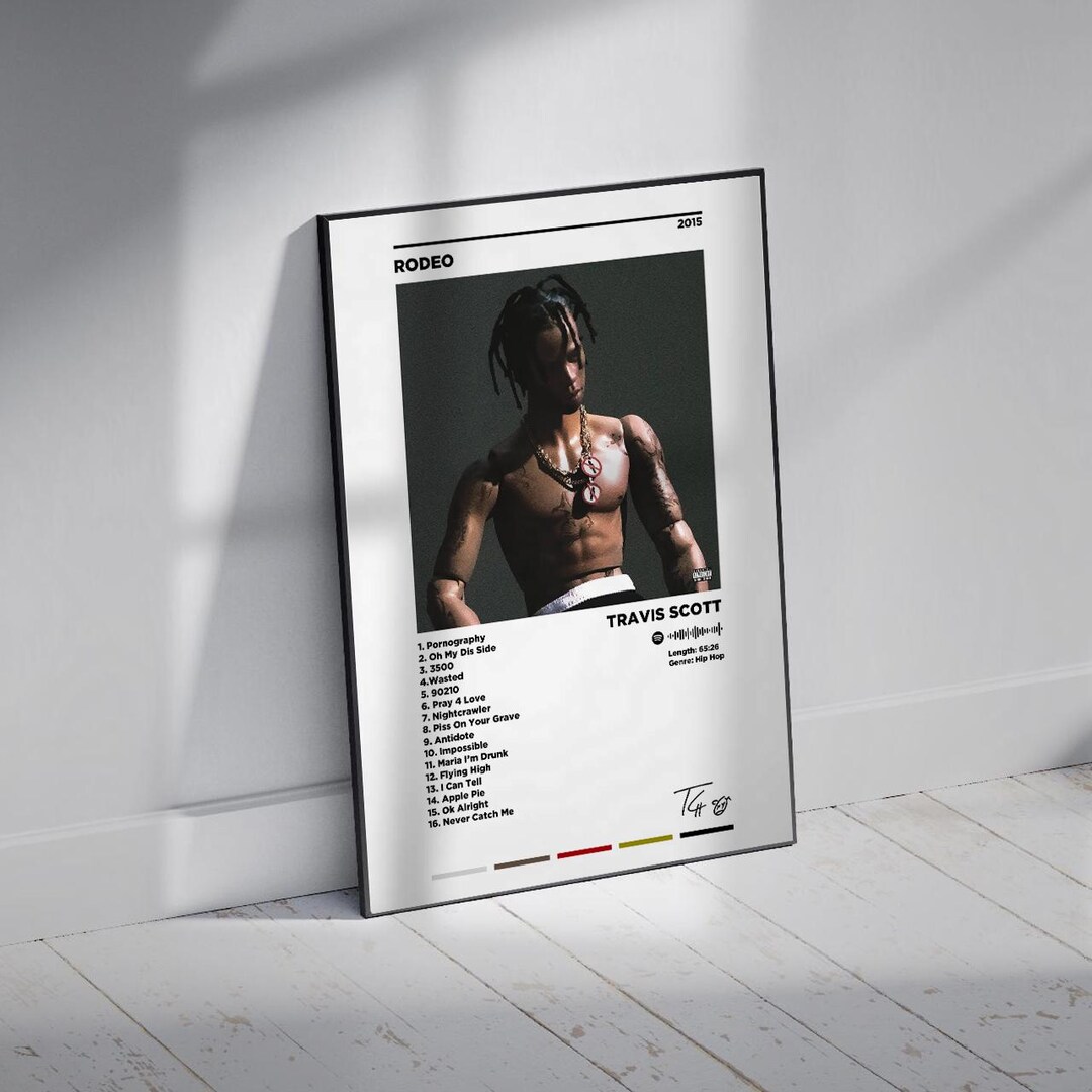 Travis Scott Rodeo Album Cover Poster, Room Decor, Wall Art, Music ...