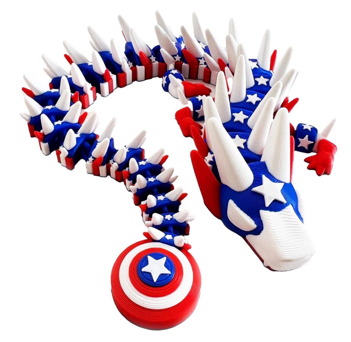 Superhero Dragons | Articulated Fidget Toy | 3D Printed Gift | Comic ...