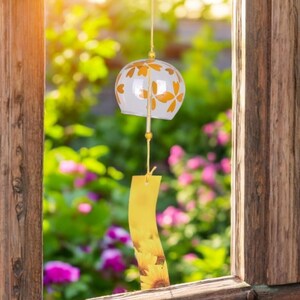 Japanese Traditional Glass Furin Wind Bell Chime, Lucid Transparent ...