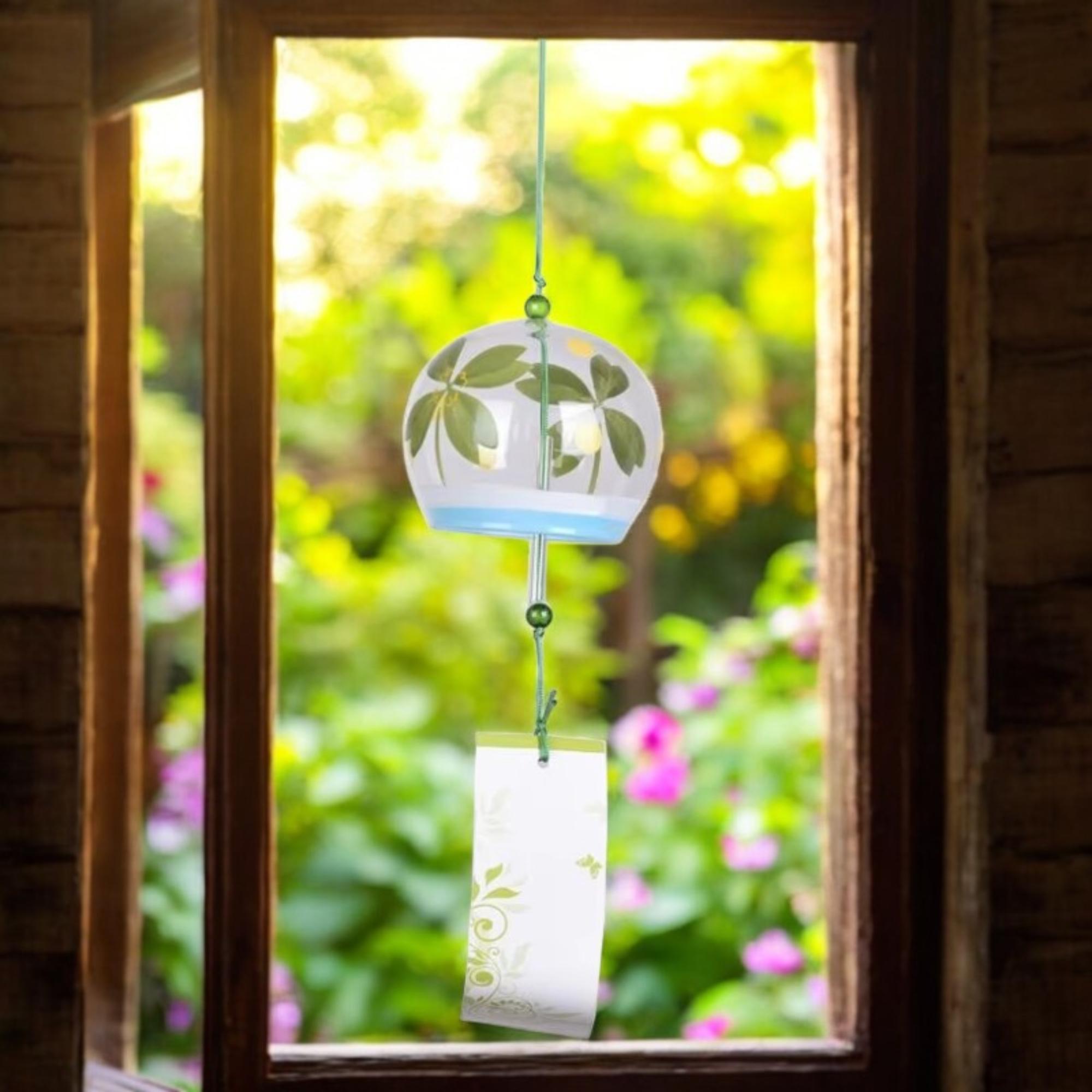 Japanese Traditional Glass Furin Wind Bell Chime, Lucid Transparent ...