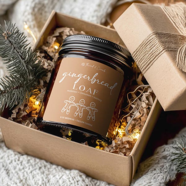 Gingerbread Candles - Etsy