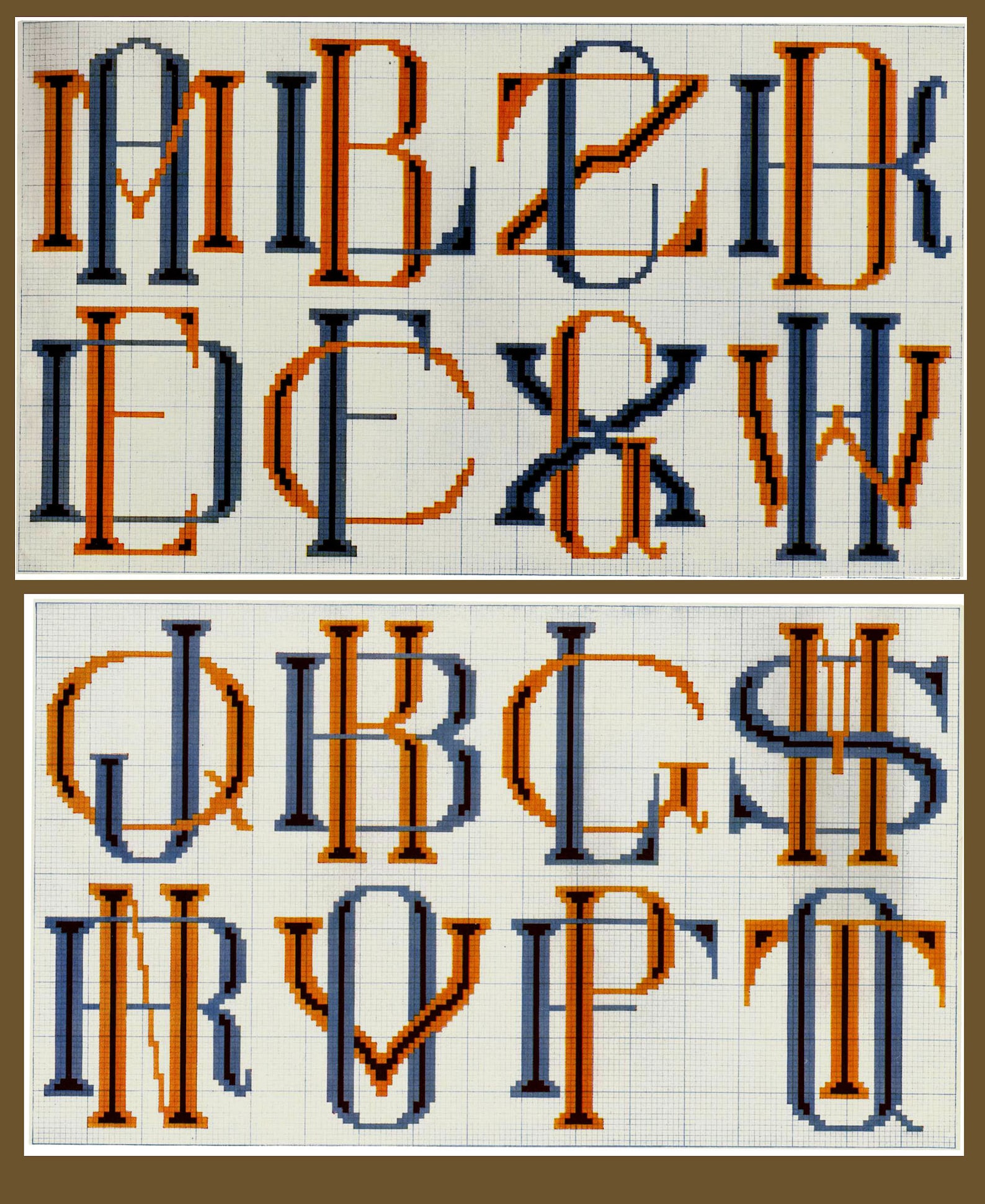 DMC Marking Stitch 3 C.1920 Color Charts and Alphabets Used - Etsy