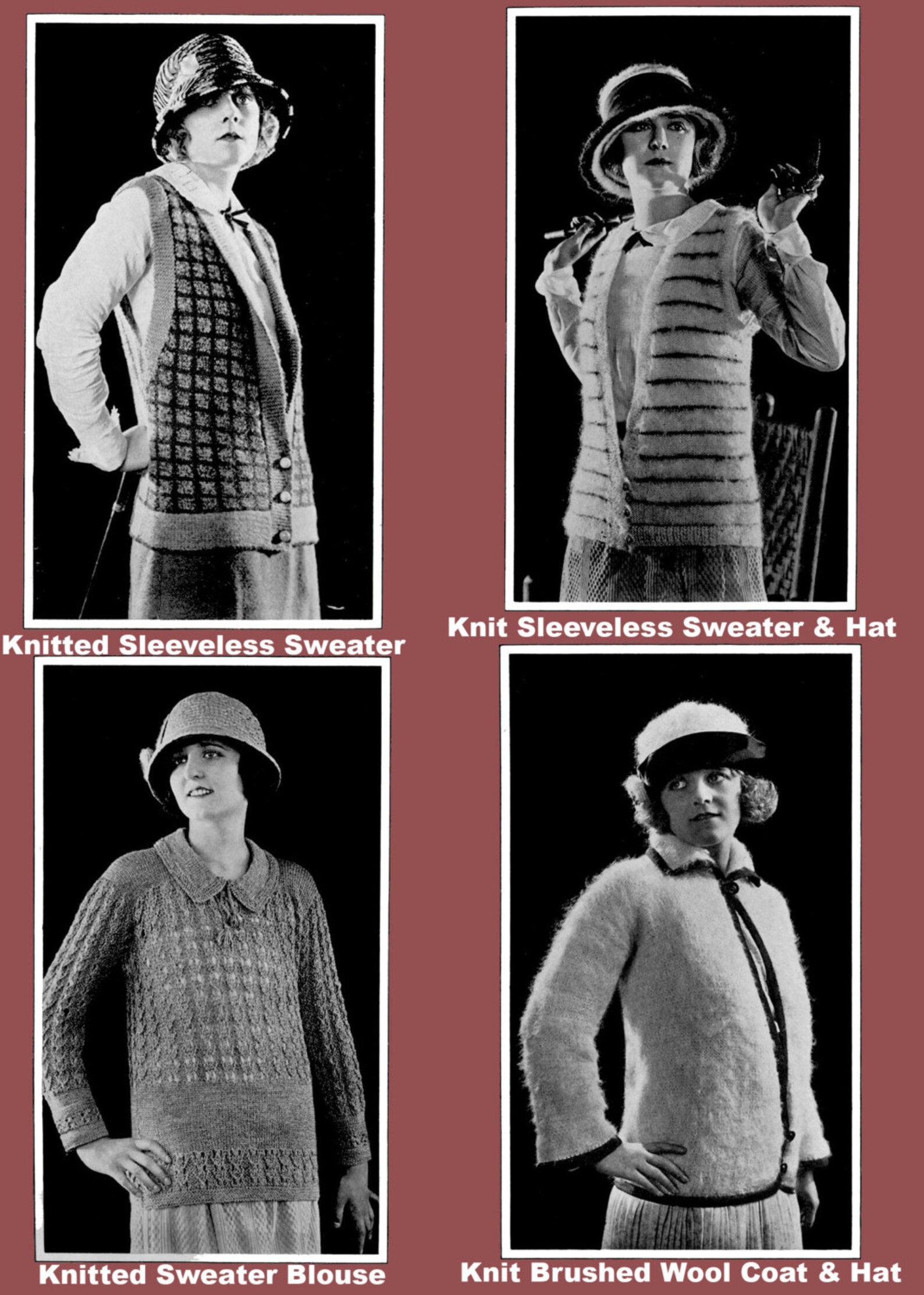 Minerva Knitting Book #18 C.1923 (PDF - Ebook - Digital Download ...
