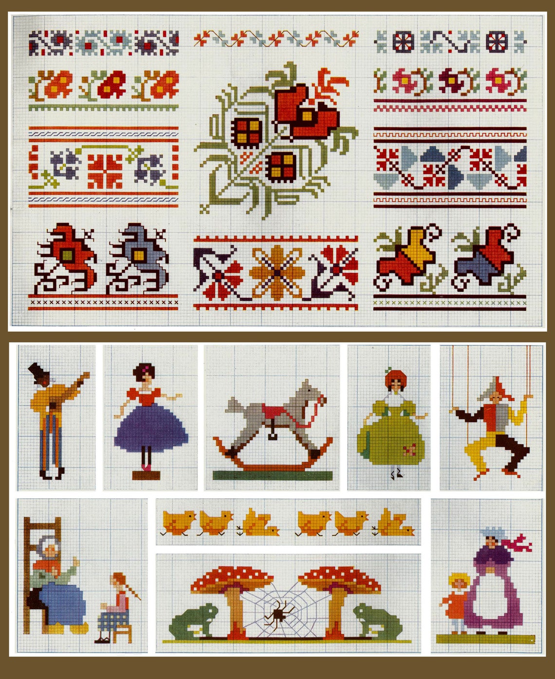 DMC Marking Stitch 3 C.1920 Color Charts and Alphabets Used - Etsy