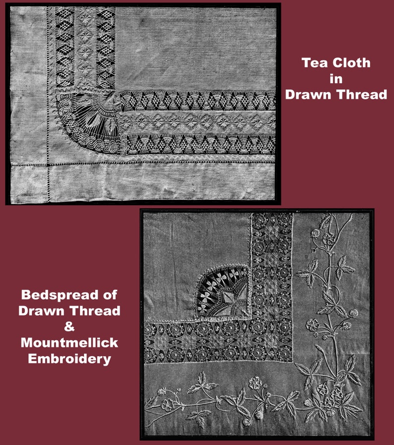 Needlecraft Practical Journal 111 C.1913 PDF Ebook Digital Download Drawn Thread Work - Etsy