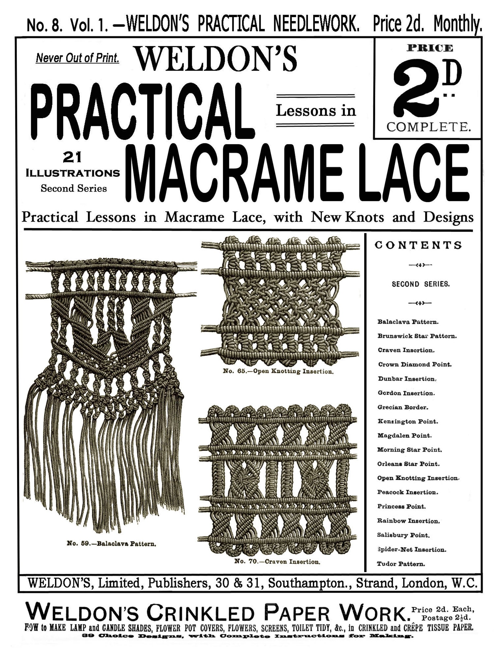 Weldon's 2D 8 C.1885 PDF Ebook Digital Download - Etsy