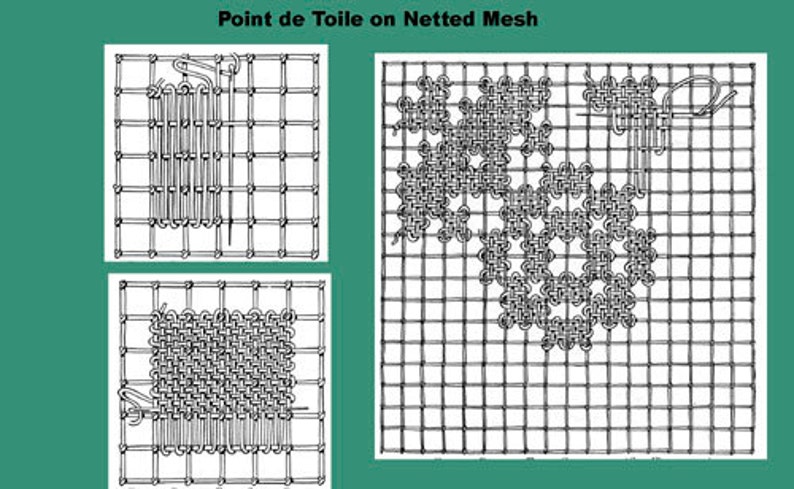 Priscilla Netting Book C.1923 Vintage Instruction Filet Lace | Etsy