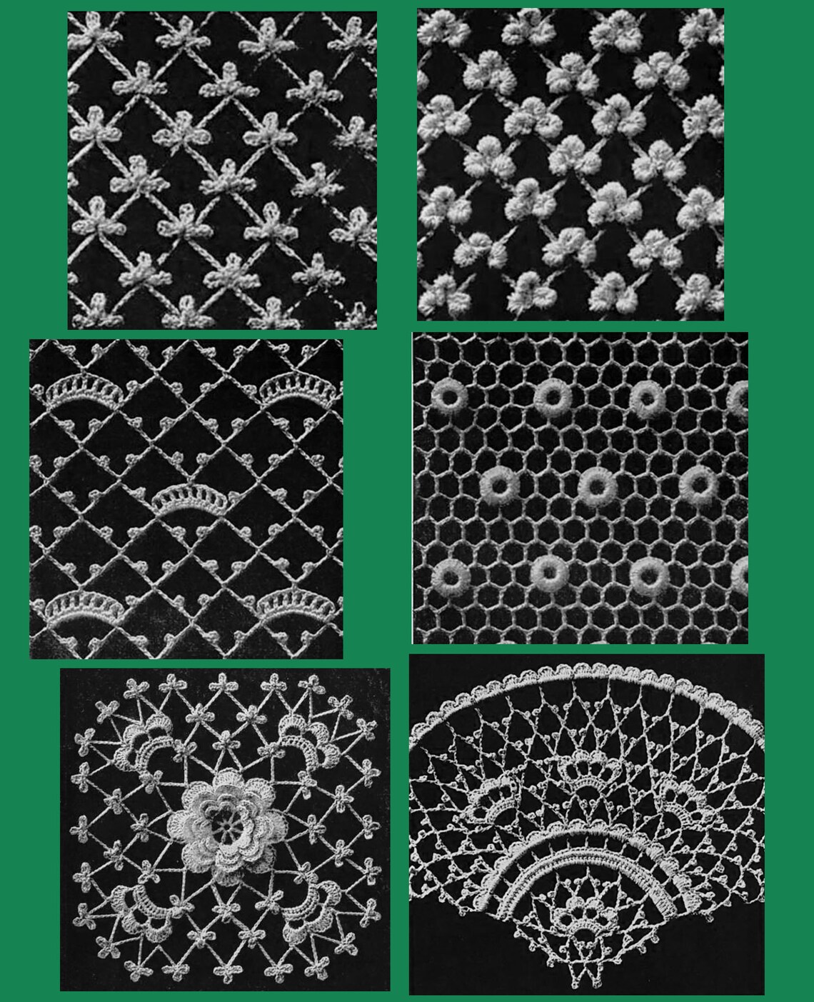 DMC Irish Crochet Book C.1920 Beautiful Patterns for Irish - Etsy