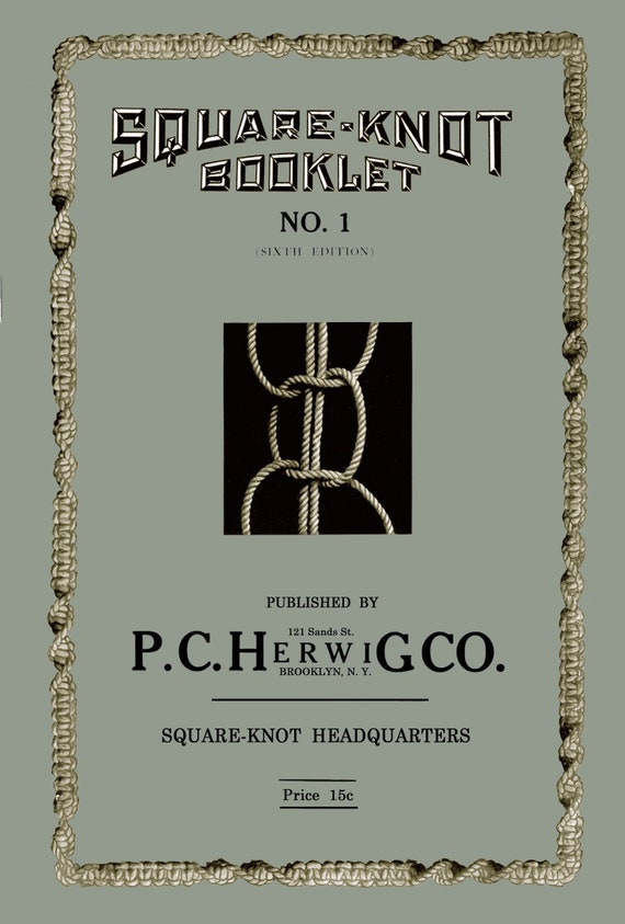 Square Knot Book 1 C.1926 PDF Ebook Digital Download - Etsy