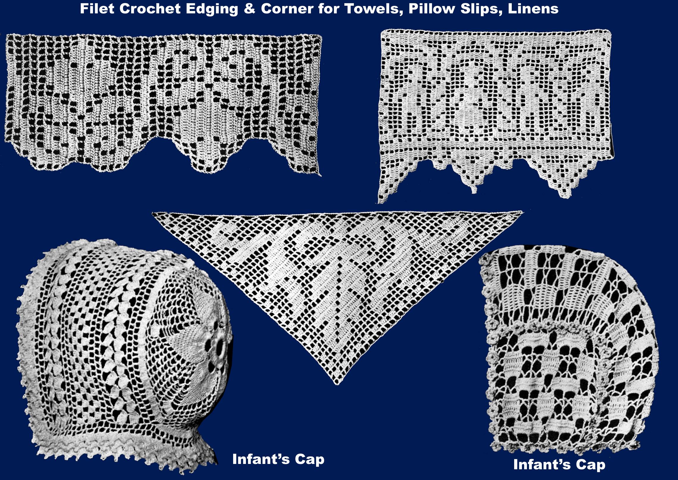 1913 Columbia Cotton Crochet Manual: Edwardian Edgings & Laces (PDF ...