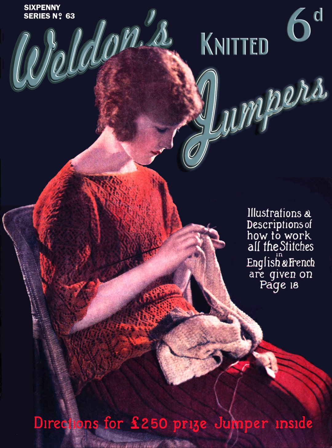 Weldon's 6D #63 C.1925 - Prize Winning Jumper Patterns in Knitting (PDF ...
