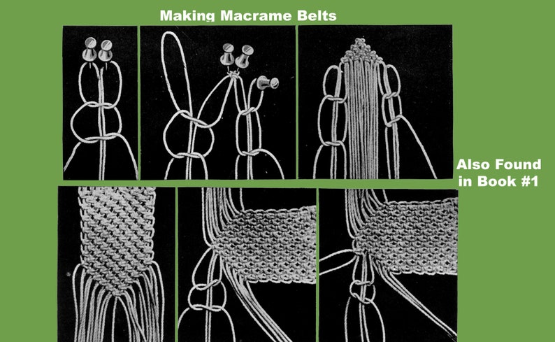 Square Knot Macrame Book #3 C.1926: Vintage Patterns (PDF - Digital ...