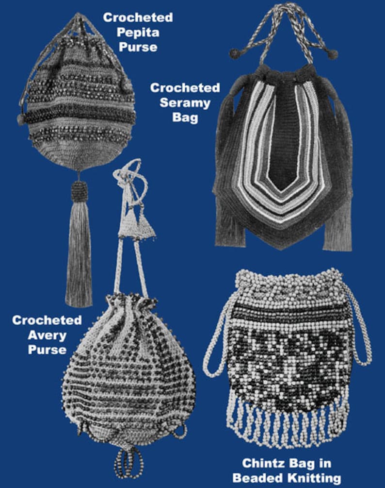 1920s Style Purses and Beaded Flapper Bags