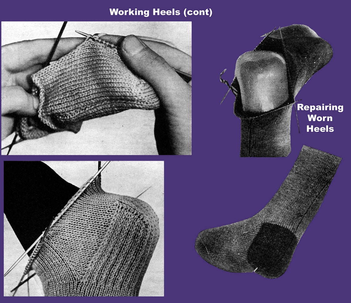 Weldon's 4D 23 C.1929 Vintage Sock Knitting Patterns and | Etsy