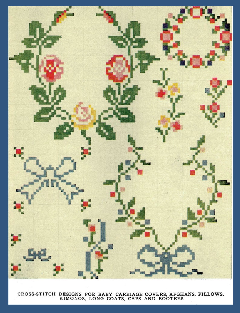 Richardson's 5 C.1916 Vintage Patterns Cross Stitch Book - Etsy