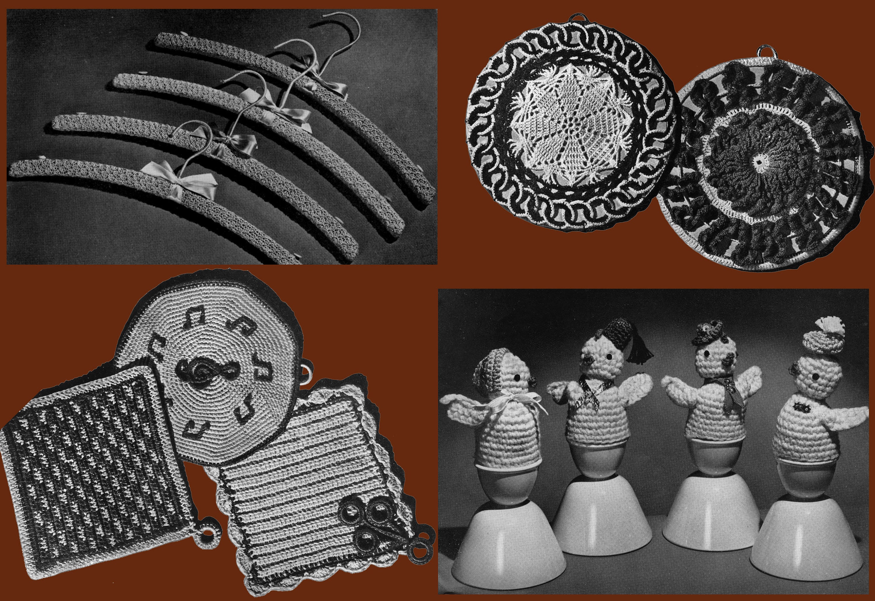 1940's Crochet and Knitting Patterns for Gifts Spool | Etsy