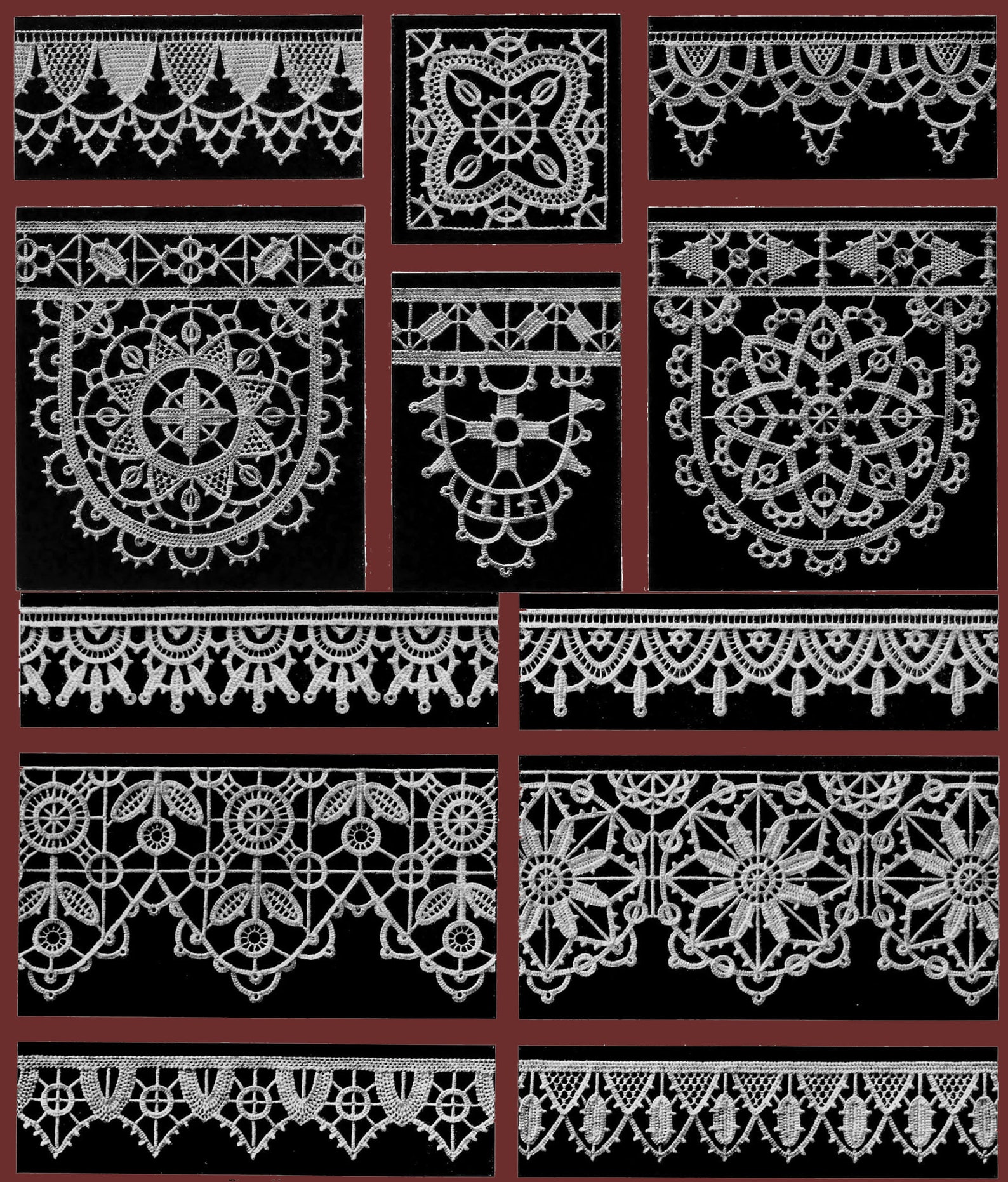 DMC Needle Made Laces C.1910 Turn of the Century Patterns to - Etsy