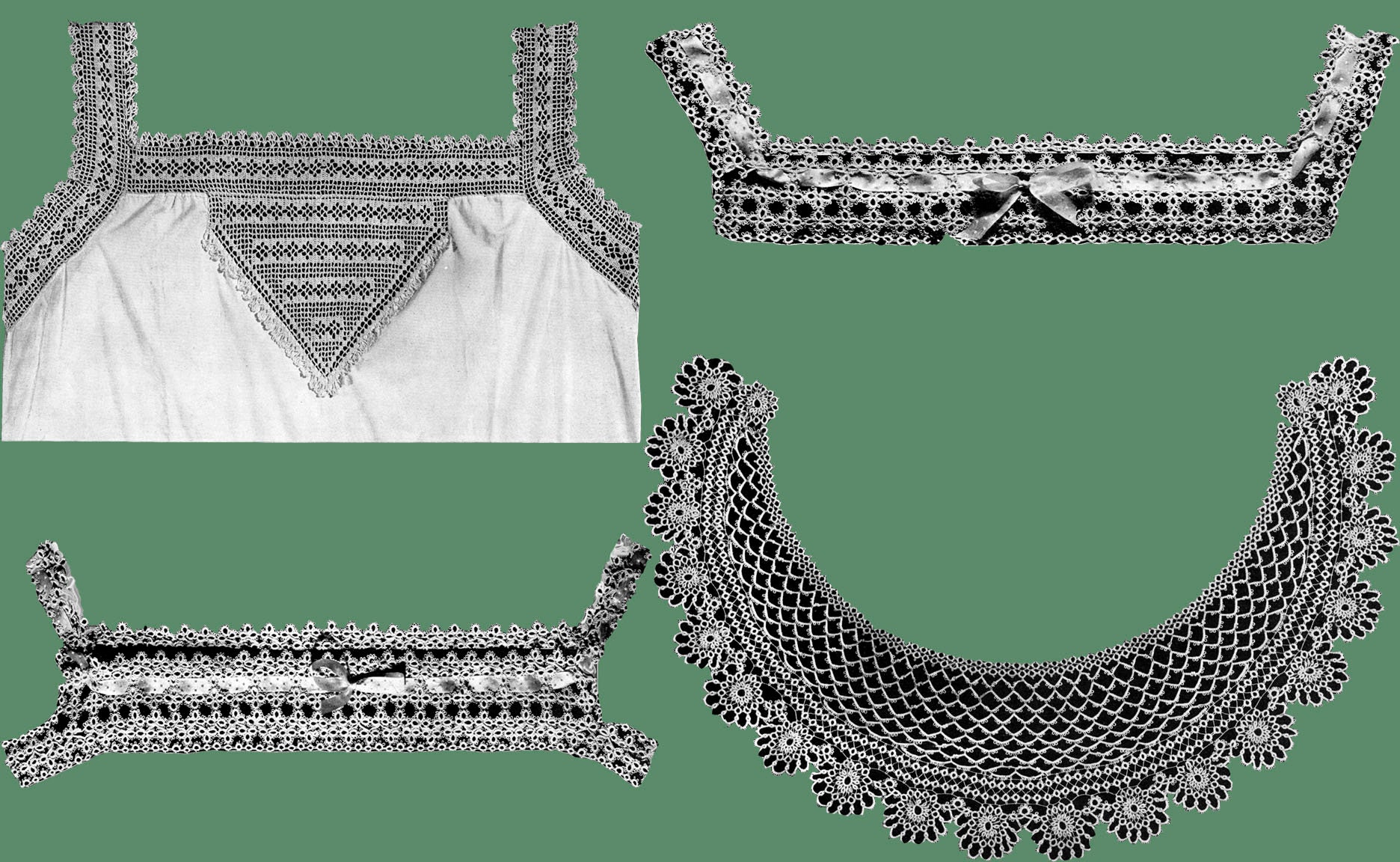 Vintage Crochet Patterns: Mary Fitch Yokes, Lace & Tatting (PDF E-book ...