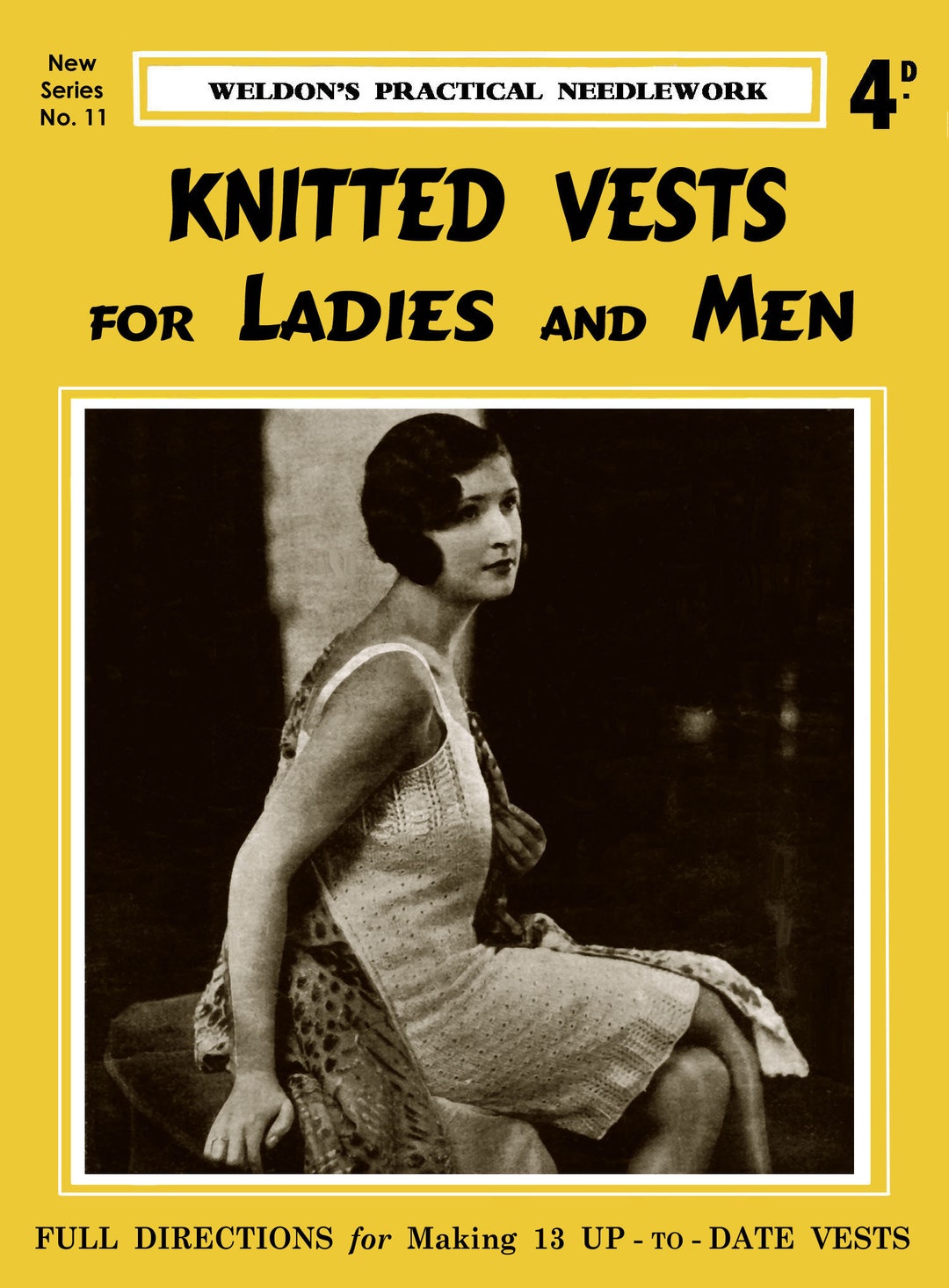 Weldon's 4D #11 C.1928 Vintage Knitting Patterns Women's & Men's ...