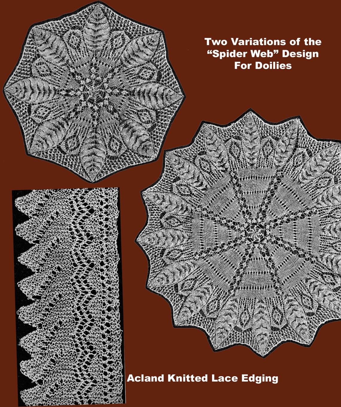 Weldon's 4D 125 C.1937 Vintage Patterns to Make Doilies & | Etsy