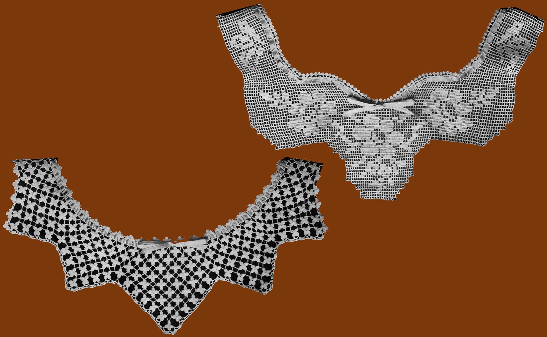 1917 Vintage Crochet Lace Patterns: Yokes & Caps (PDF E-book) - Etsy