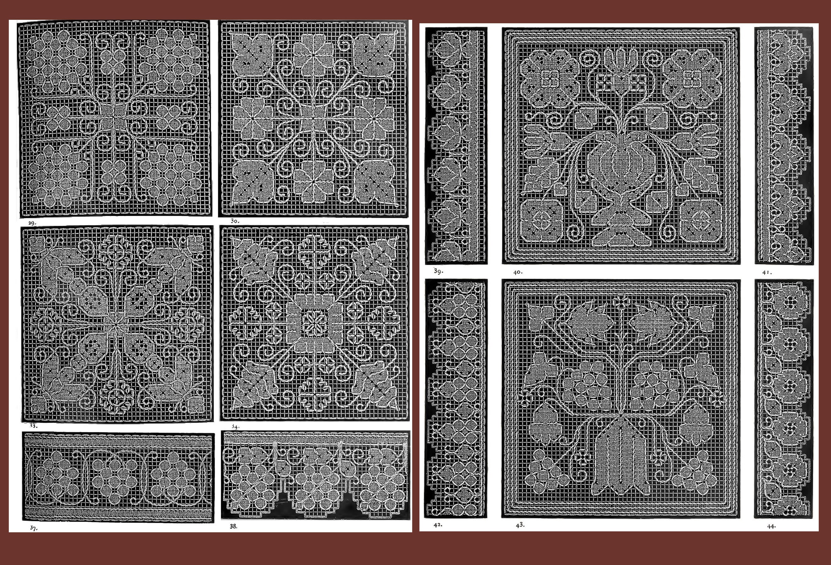 DMC Filet Richelieu: Victorian Netting Lace Pattern Book (PDF Ebook) - Etsy