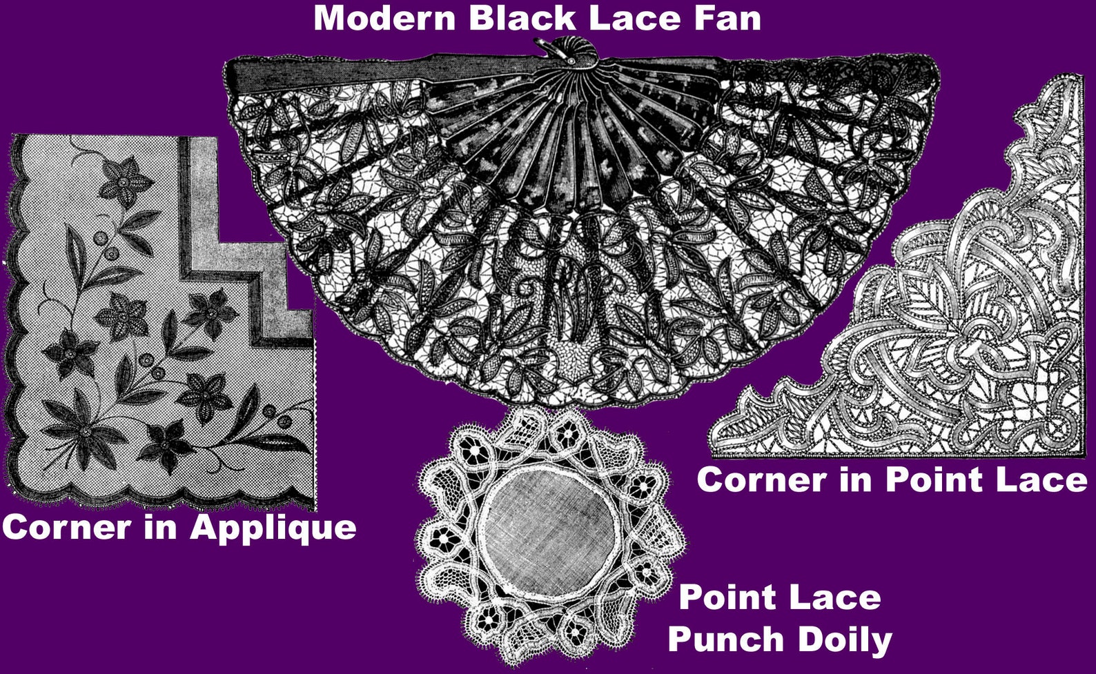 Victorian Lace Making Designs: Butterick 1898 Guide (PDF - Ebook) - Etsy