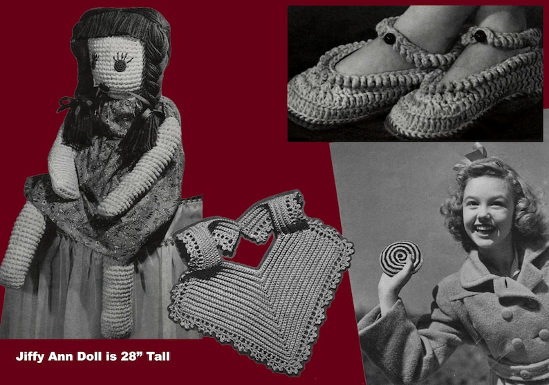 Crochet Gifts and Popular Patterns From the 1940's Spool - Etsy