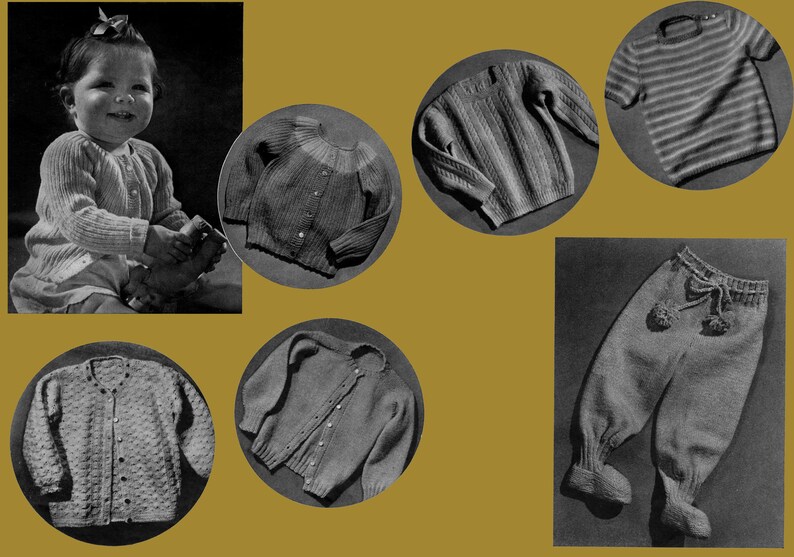 Woolies for Babies Warm Vintage Patterns for Little Ones - Etsy