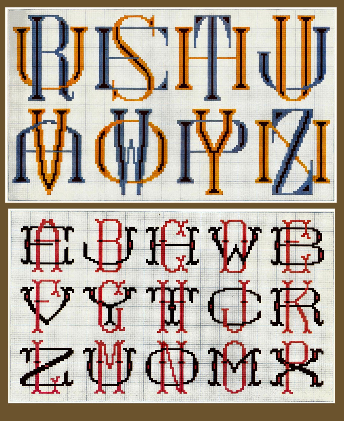 DMC Marking Stitch 3 C.1920 Color Charts and Alphabets Used - Etsy