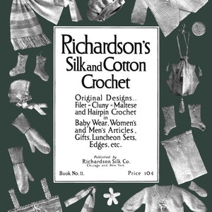 Richardson's Fashion Patterns #11 C.1916 Rare Vintage Knitting ...
