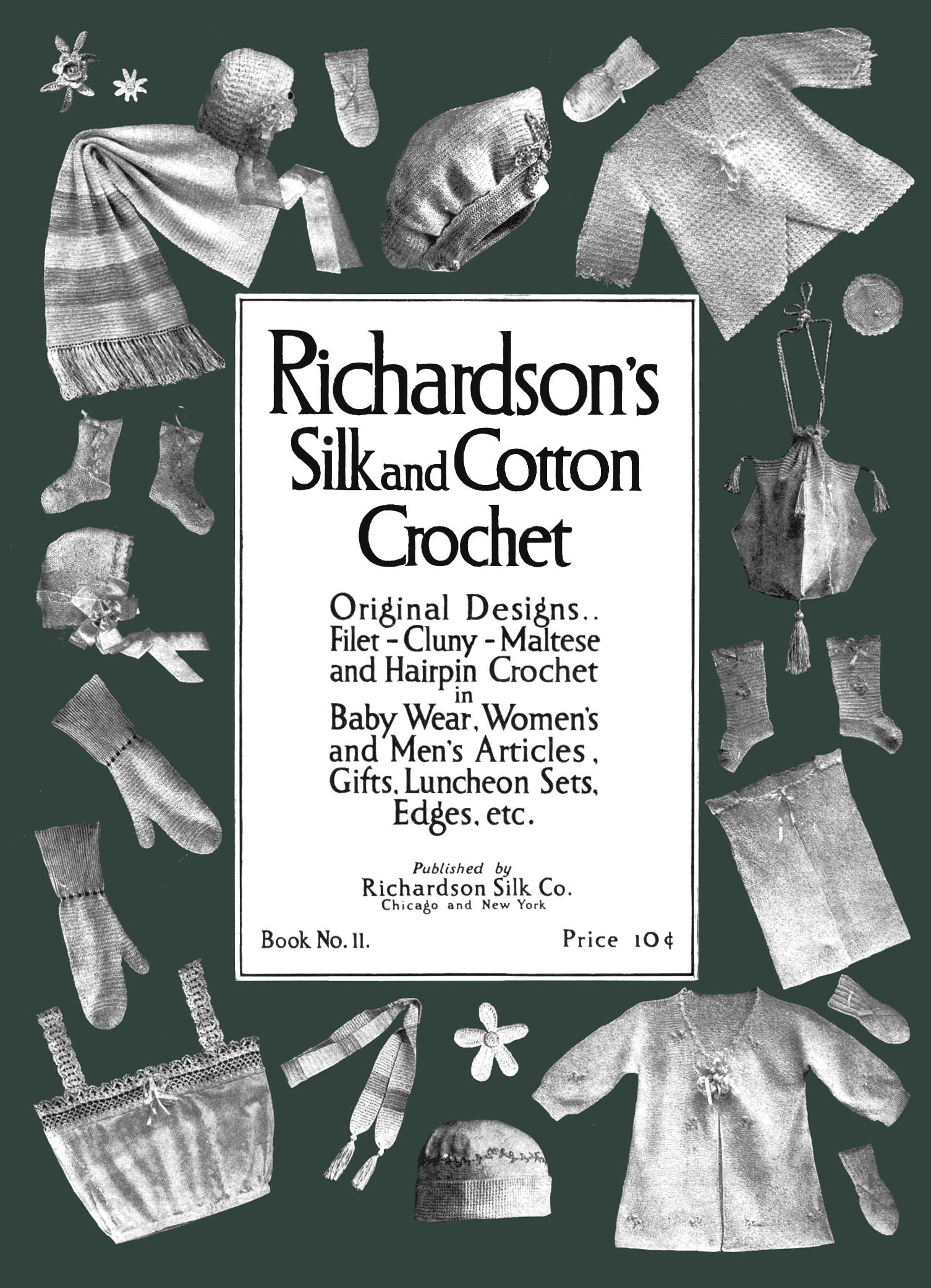 Richardson's Fashion Patterns 11 C.1916 Rare Vintage Knitting & Crochet ...