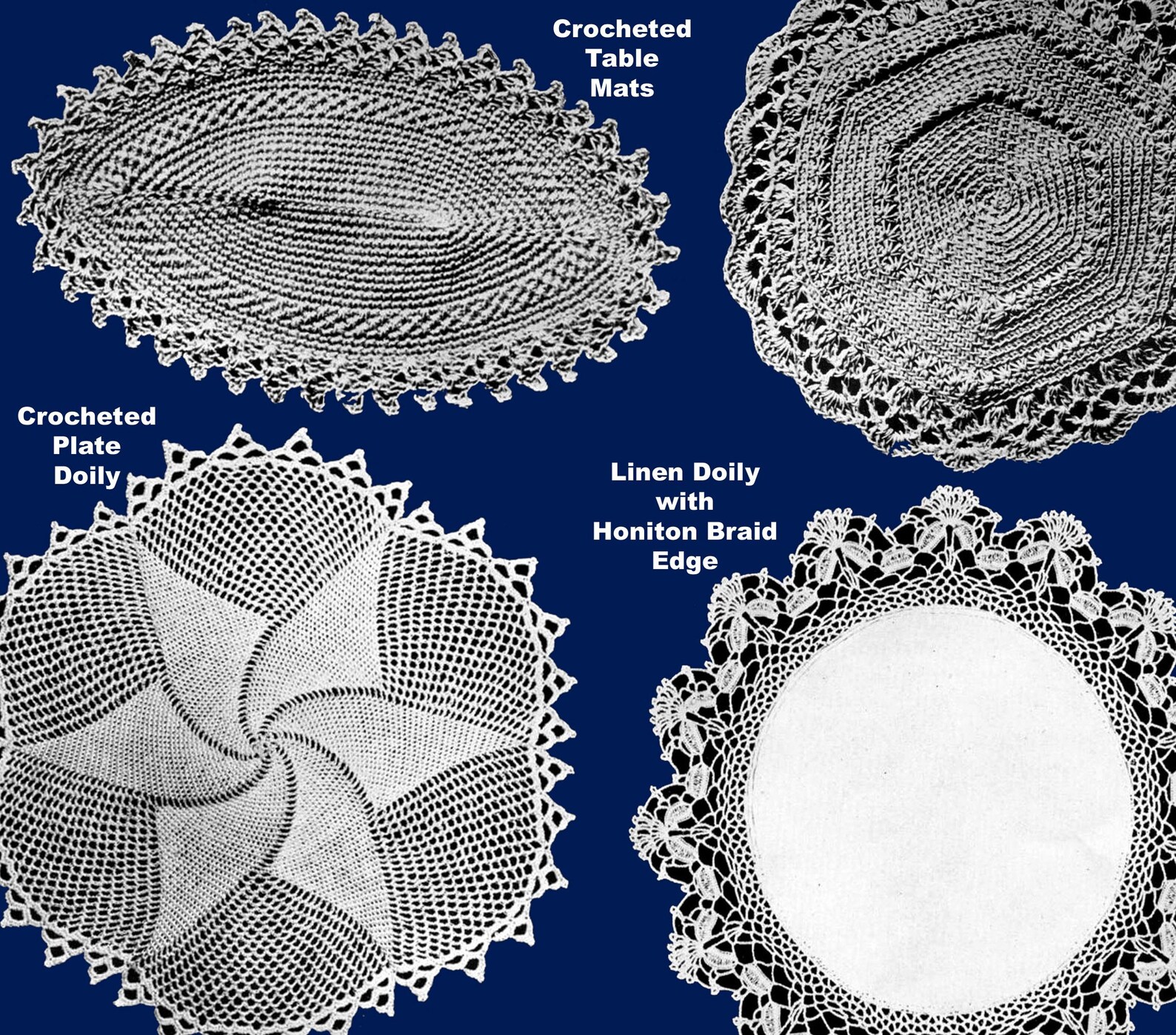 1913 Columbia Cotton Crochet Manual: Edwardian Edgings & Laces (PDF ...