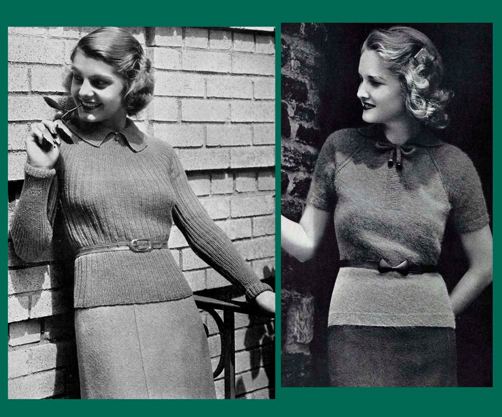 Bear Brand & Bucilla 303 C.1937 Thirties Era Sweater - Etsy