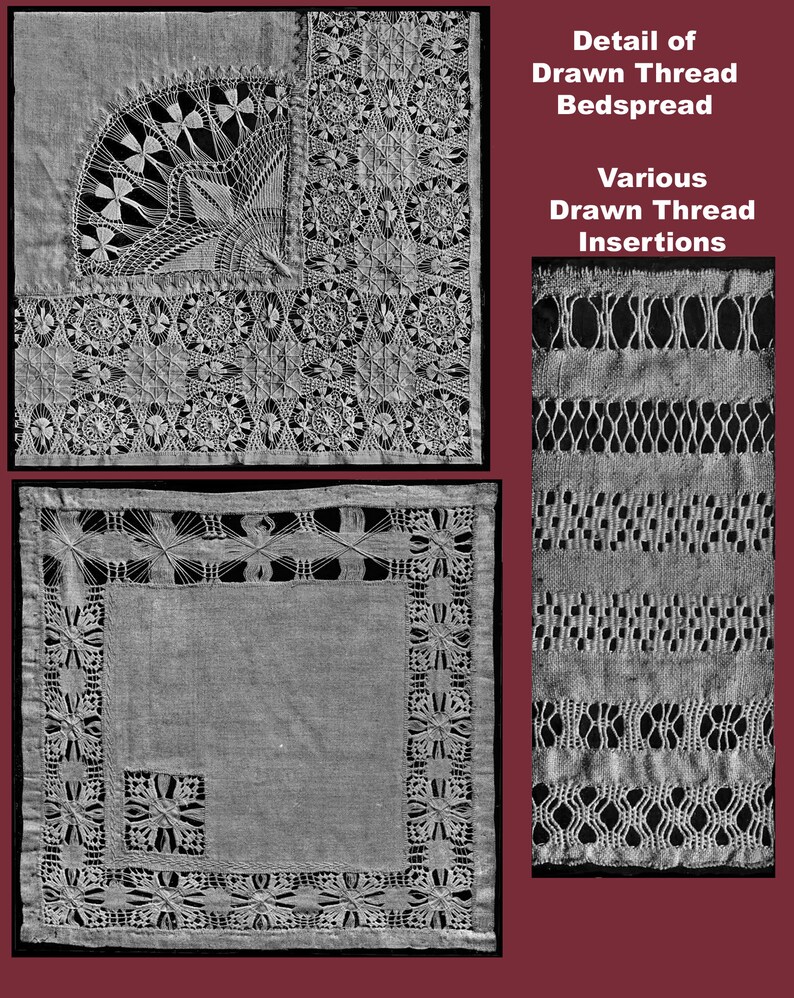 Needlecraft Practical Journal 111 C.1913 PDF Ebook Digital Download Drawn Thread Work - Etsy