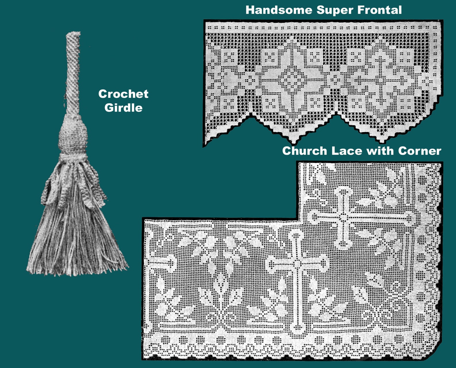 Weldon's 2D 504 C.1926 Practical Crochet Church and - Etsy