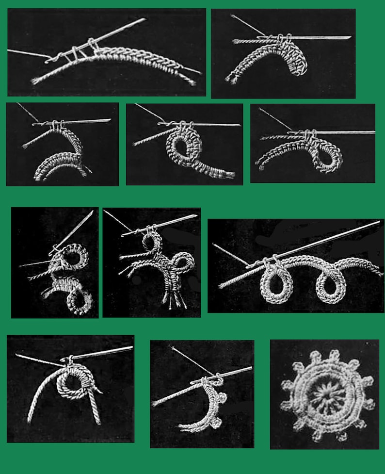 DMC Irish Crochet Book C.1920 Beautiful Patterns for Irish - Etsy