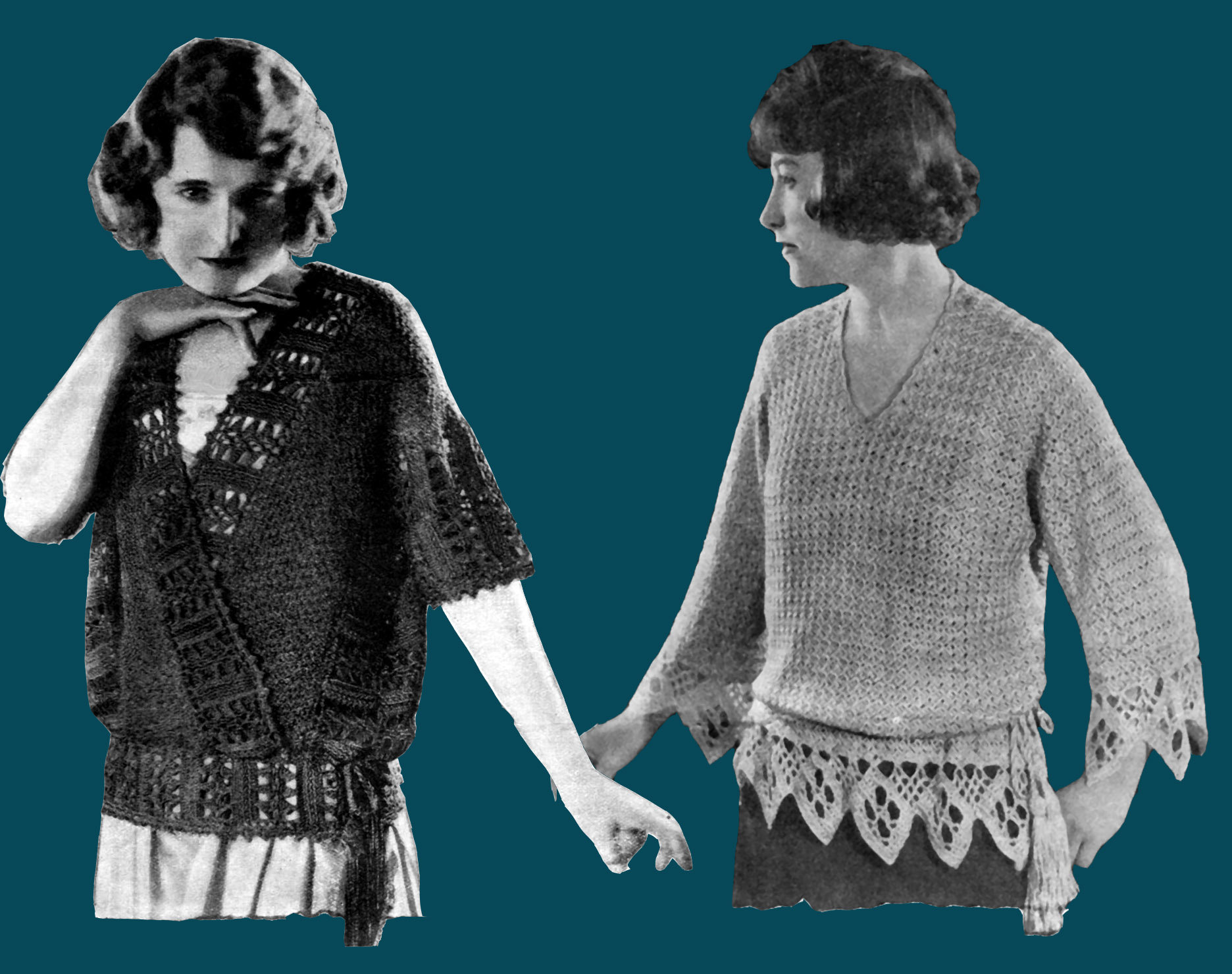 Weldon's 6D #73 C.1925 Classic 1920s Crochet Sweater Patterns Vintage ...