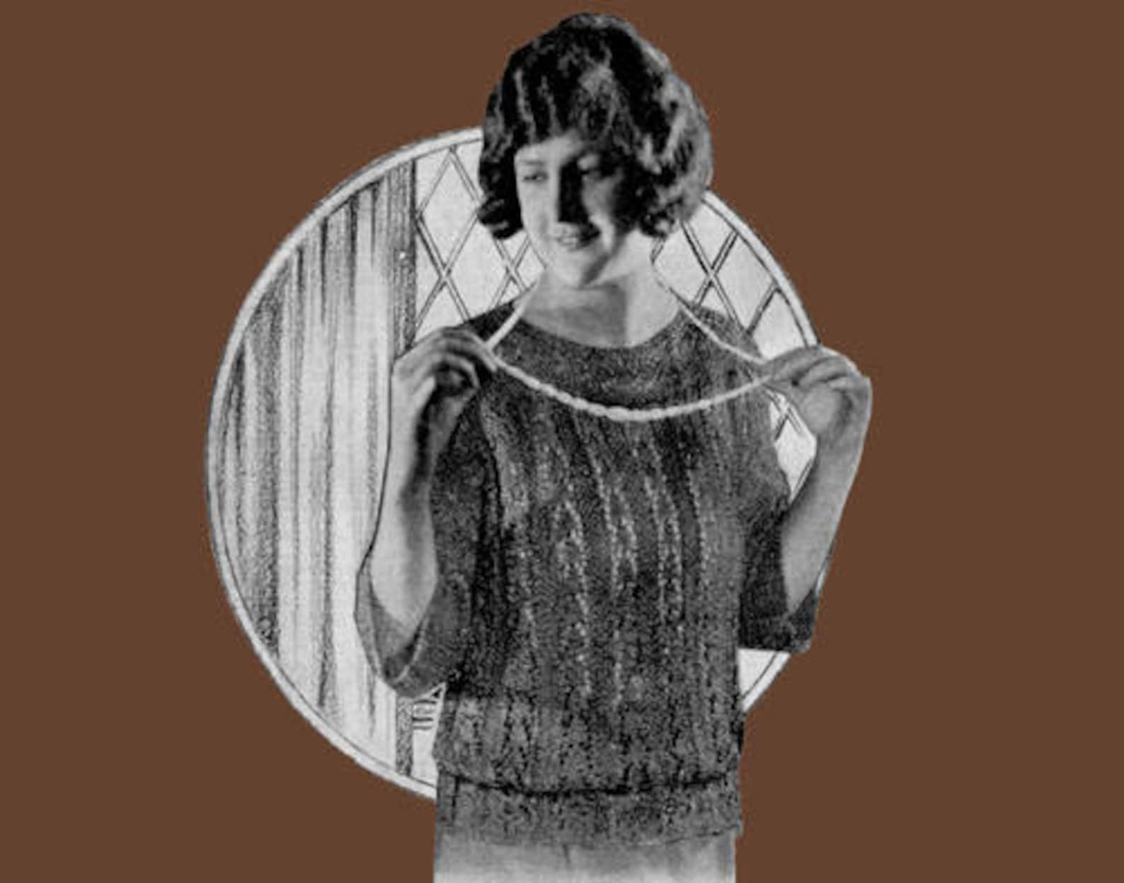 Weldon's 6D #78 Classic English Women's 1920s Flapper Sweater Knitting ...